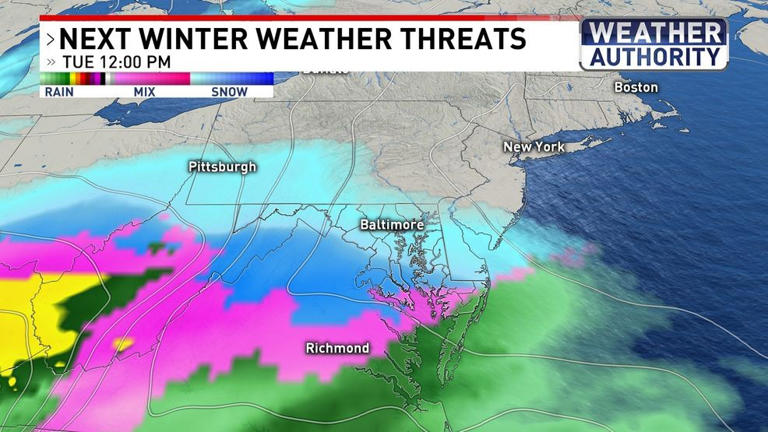 WEATHER ALERT | Weekend ice followed by measurable snow chance next ...