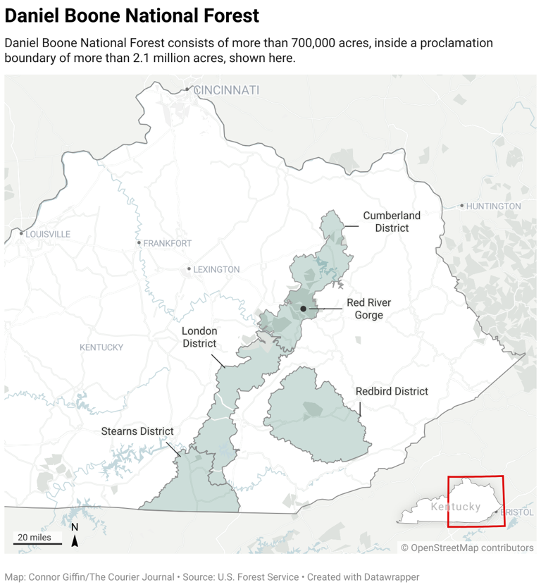 Dozens of U.S. Forest Service workers in Daniel Boone National Forest ...