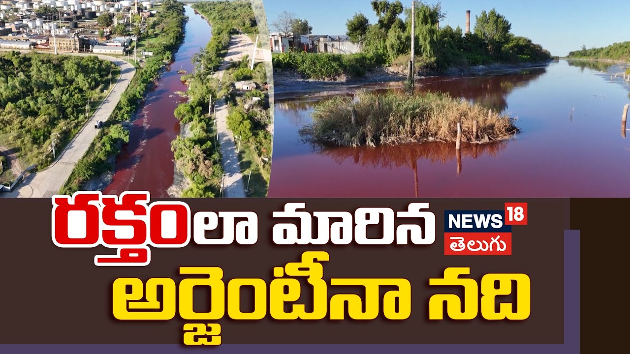 Unknown Contaminant Turns Argentine River Blood Red | రక్తంలా మారిన ...