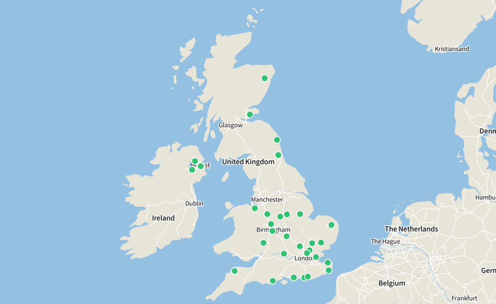 Map shows all 33 Homebase stores closing this month