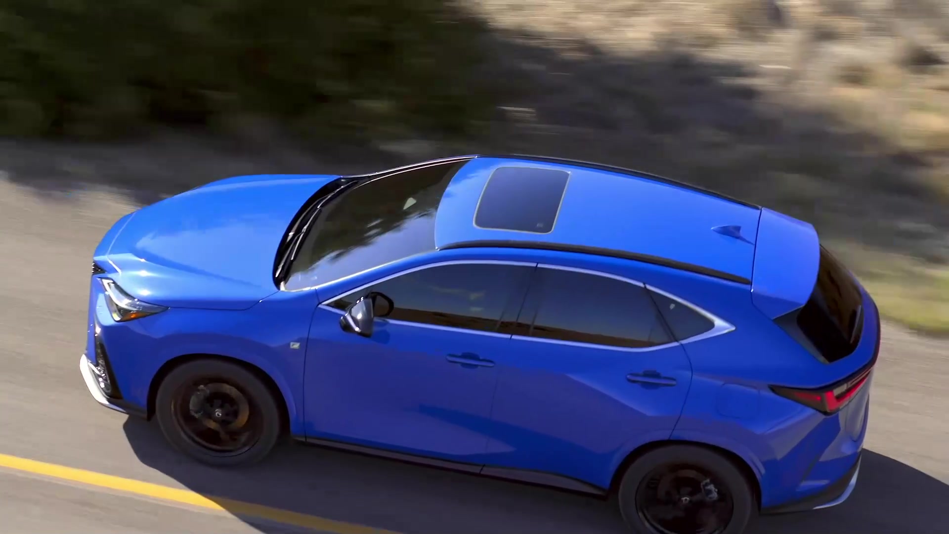 2025 Lexus NX 450h+ Blue Mica 2.0 Driving Video