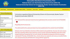 Maharashtra NMMS Result 2025 OUT At mscepune.in; Direct Link Here