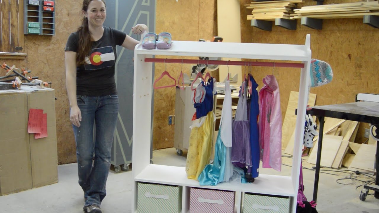 DIY dress up station for kids