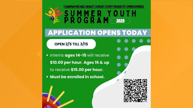 Shelby County's 2025 'Summer Youth Program' applications are open to ...