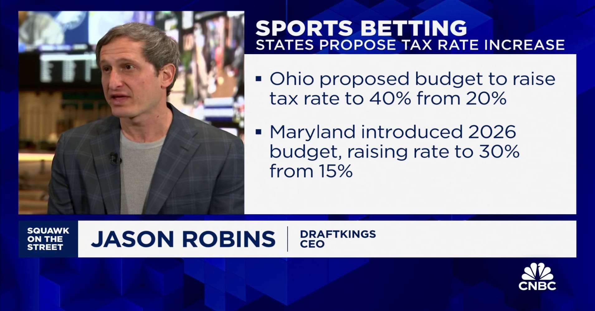 DraftKings CEO Jason Robins: As bets become more diverse, there will be ...