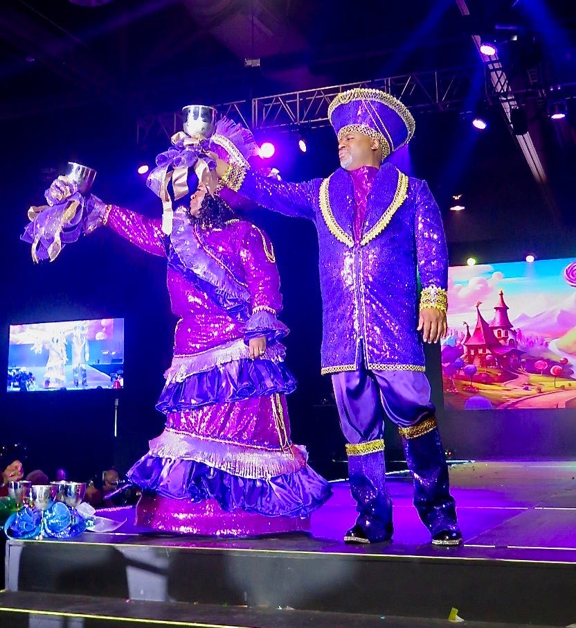 Mardi Gras in Shreveport | Inside Sobek's Candyland themed bal