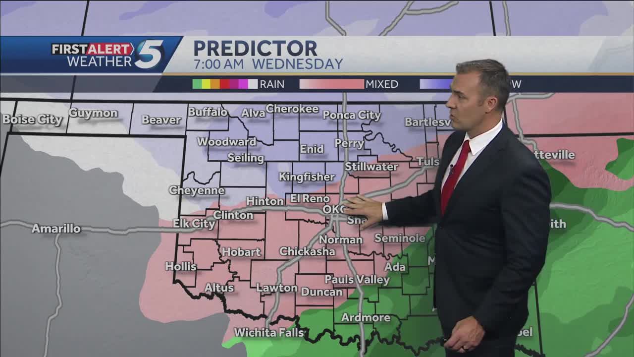 Timeline: Wet, slick mess next week in Oklahoma