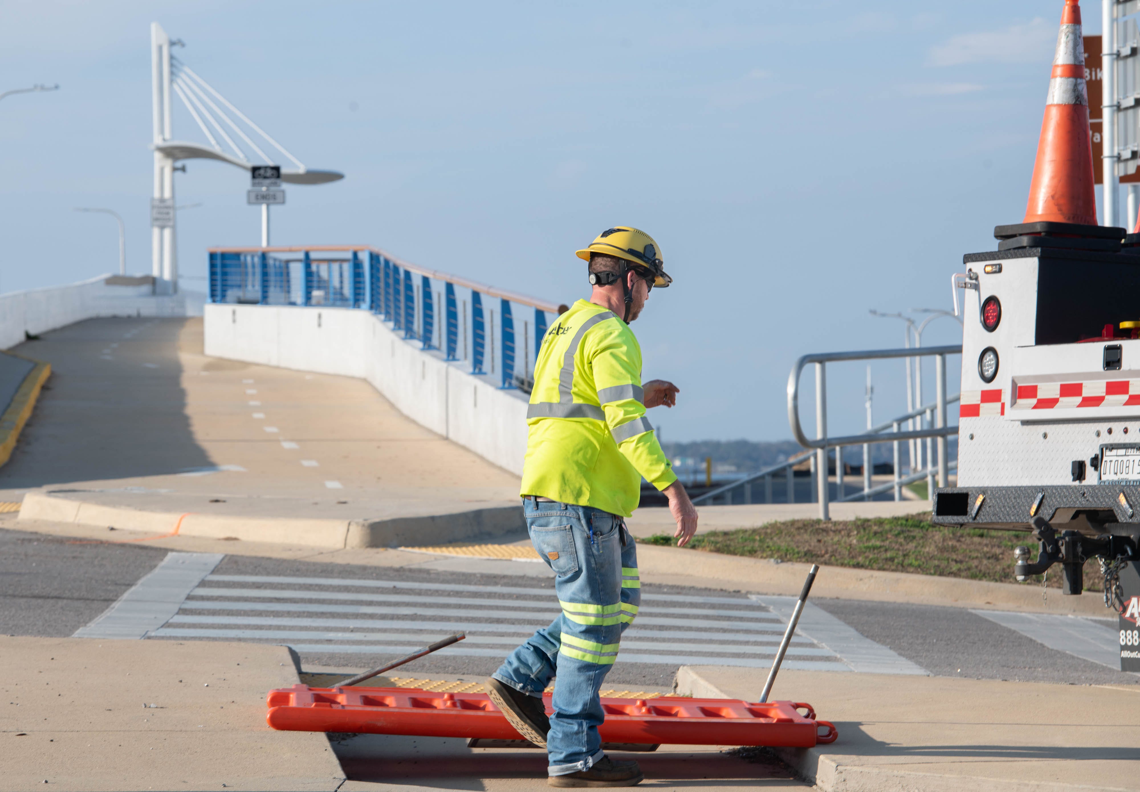 The lights are coming back on the Three Mile Bridge. Here's what happened.