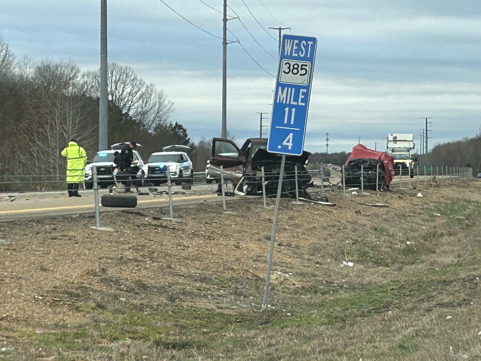 Person killed by driver going wrong way on Hwy 385