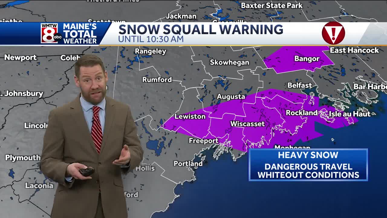 Snow squall warning issued for Lewiston, Augusta and Mid-Coast