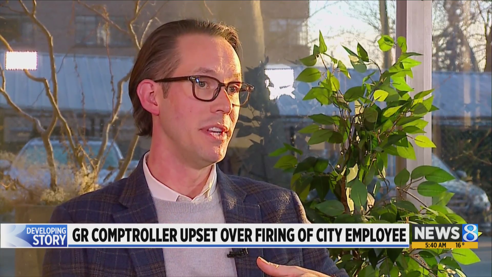 Comptroller upset over firing of Grand Rapids employee