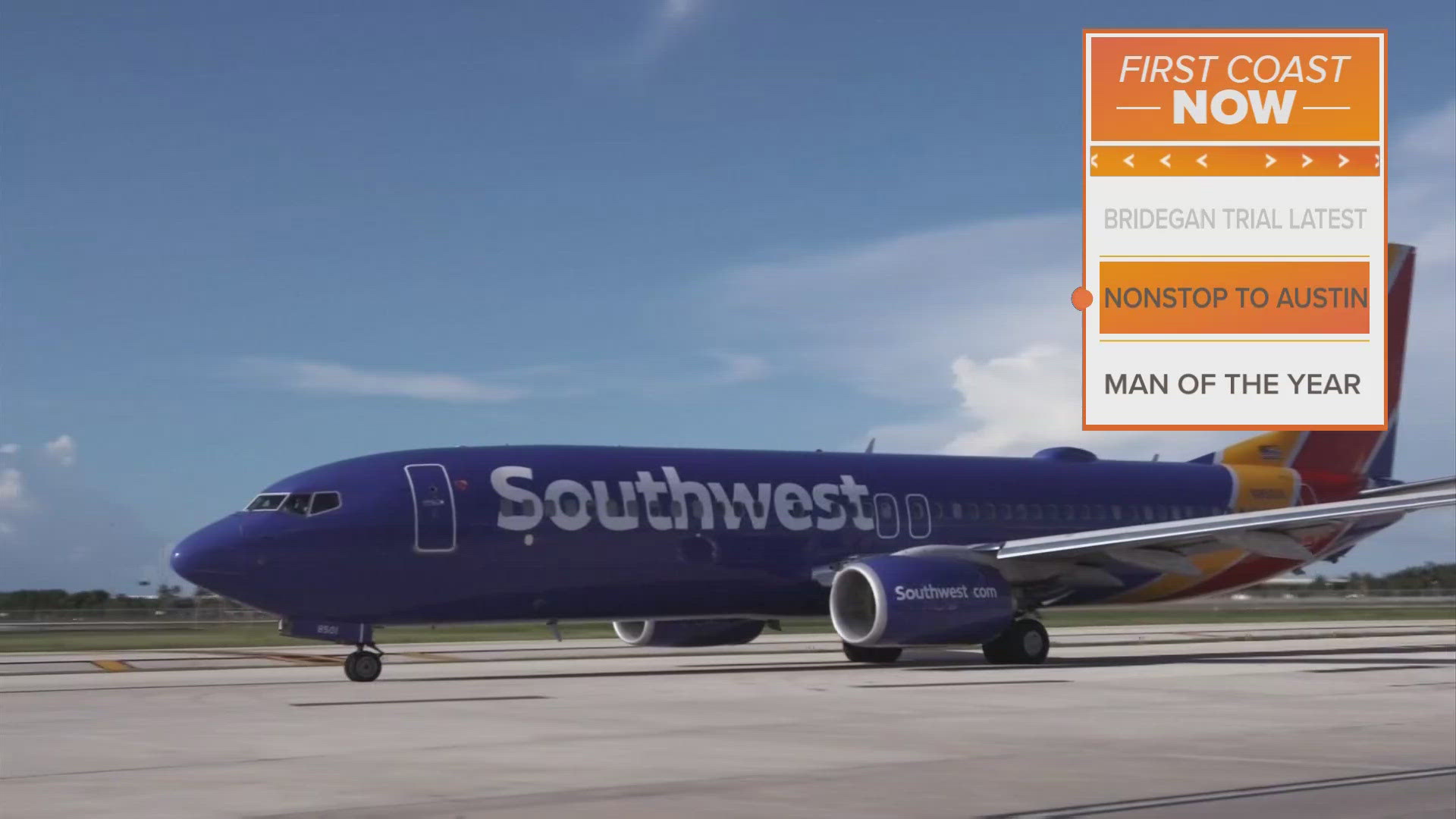Southwest to provide nonstop flights to Austin from Jacksonville in 2025