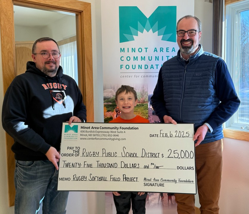 Rugby School District receives $25k to build a new softball field