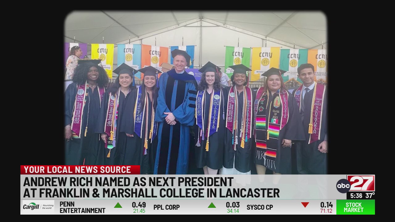 Andrew Rich named next Franklin and Marshall College president