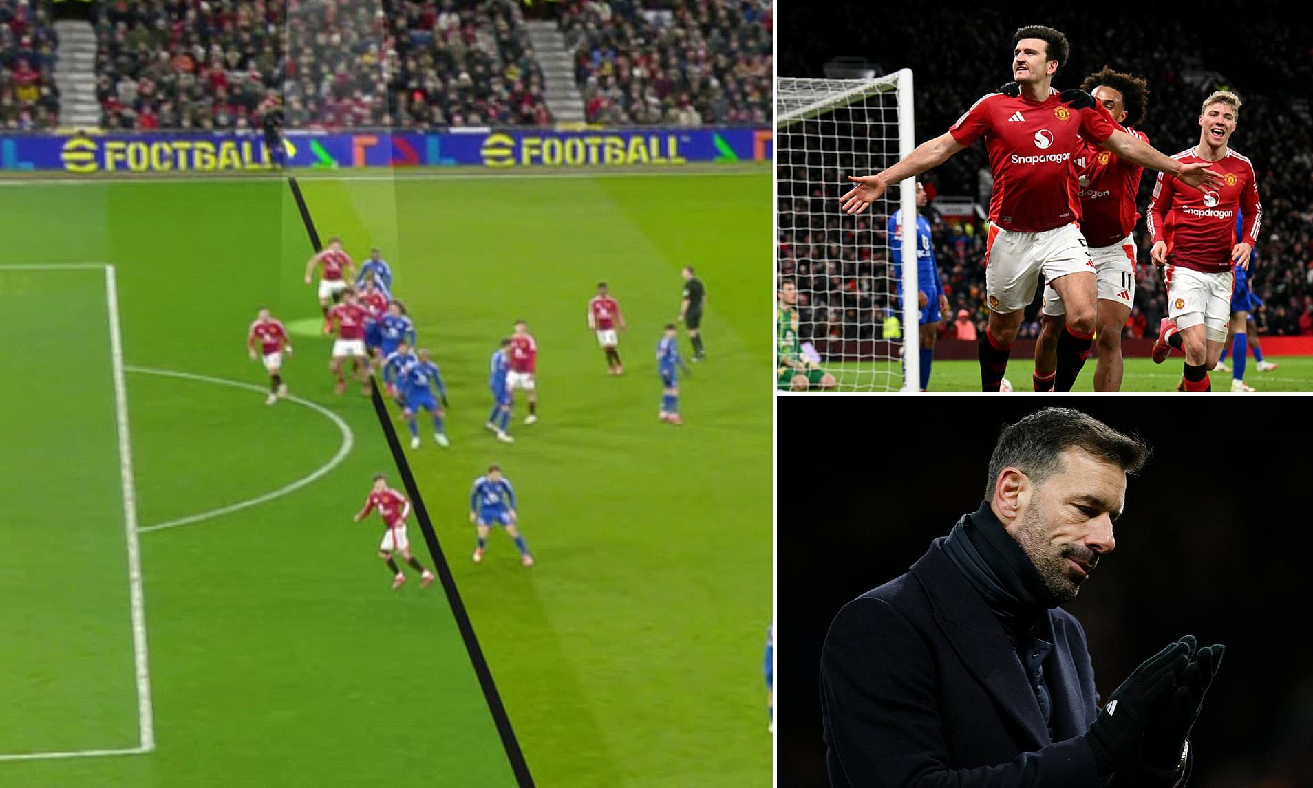 Harry Maguire's last-minute offside winner leaves Ruud van Nistelrooy RAGING - with no VAR in FA ...