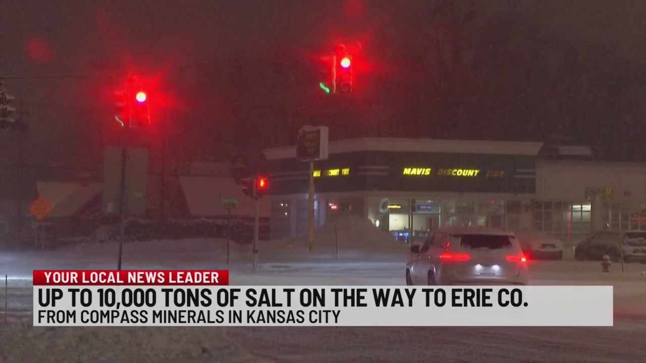 Up to 10,000 tons of salt on the way to Erie County