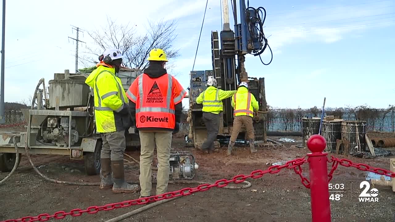 An up close look at pre-construction for new Key Bridge