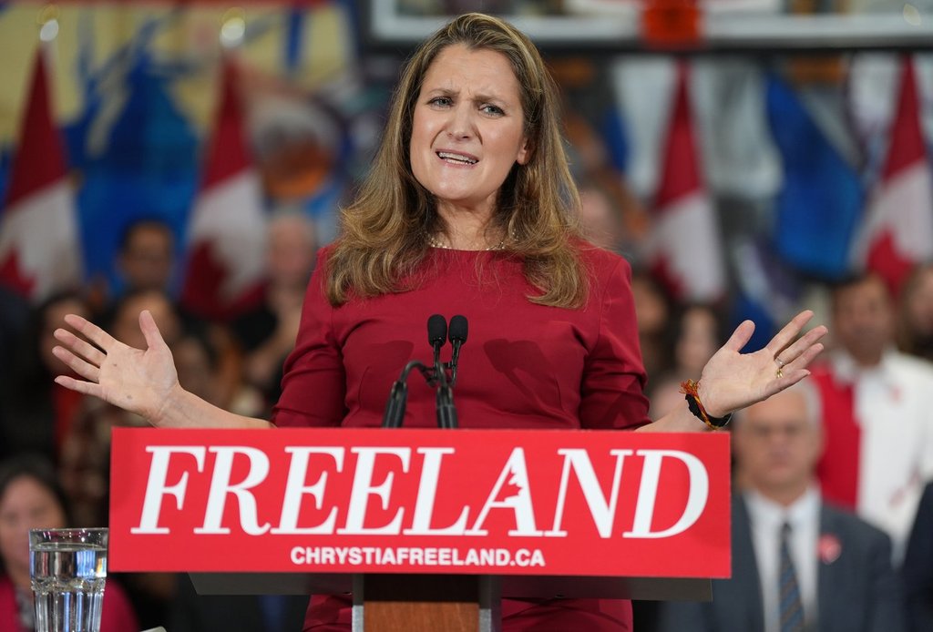 Freeland leadership campaign targeted by foreign interference: task force