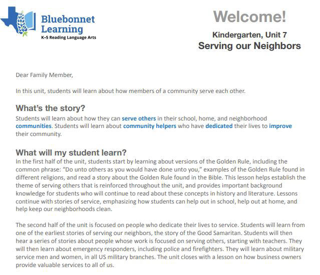 ACLU warns public schools about Bluebonnet Learning K – 5 curriculums