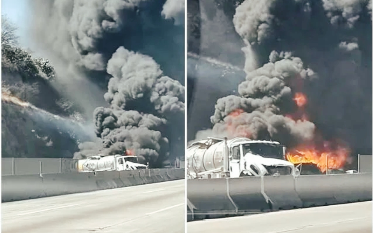 Videos | Explota pipa en la México-Querétaro tras choque múltiple