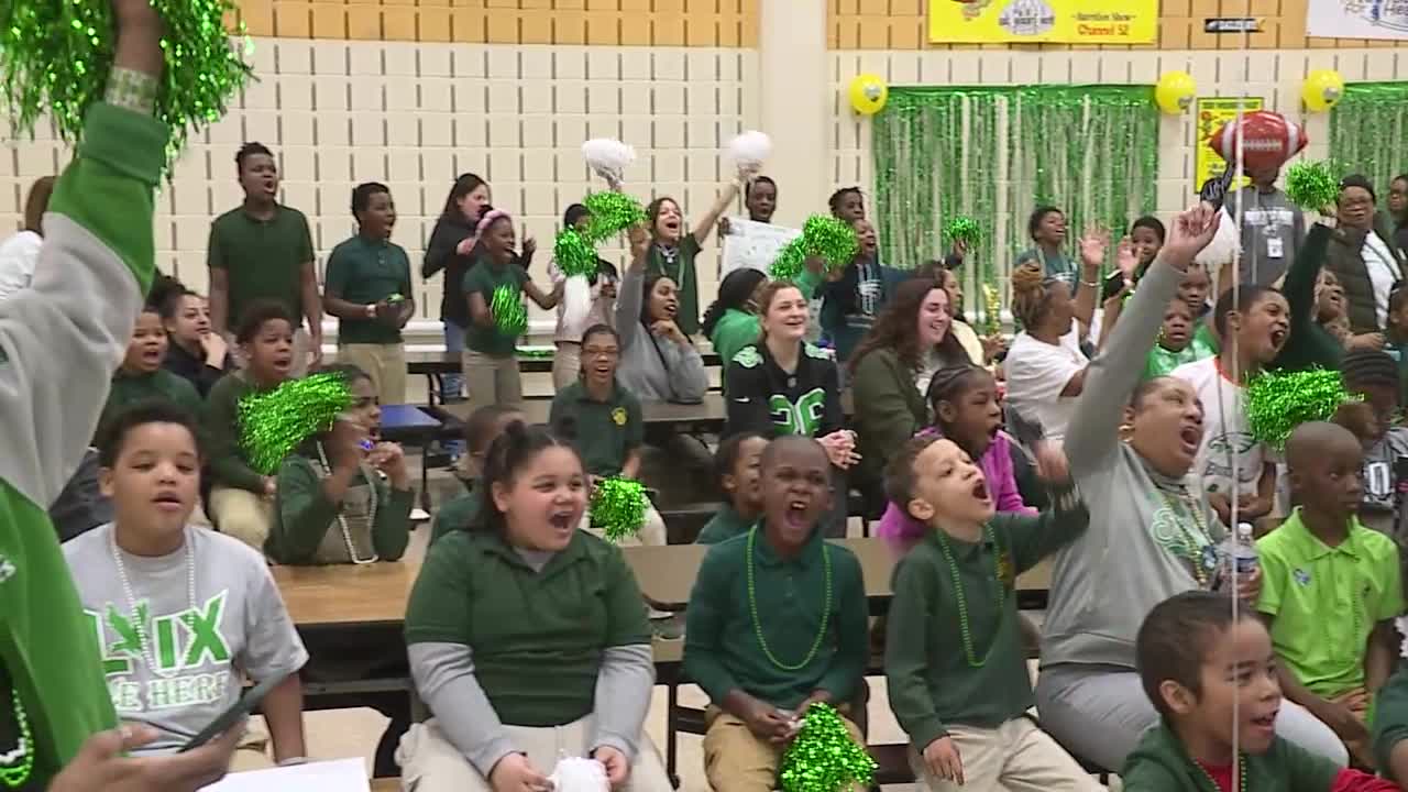 Richard Wright School pep rally