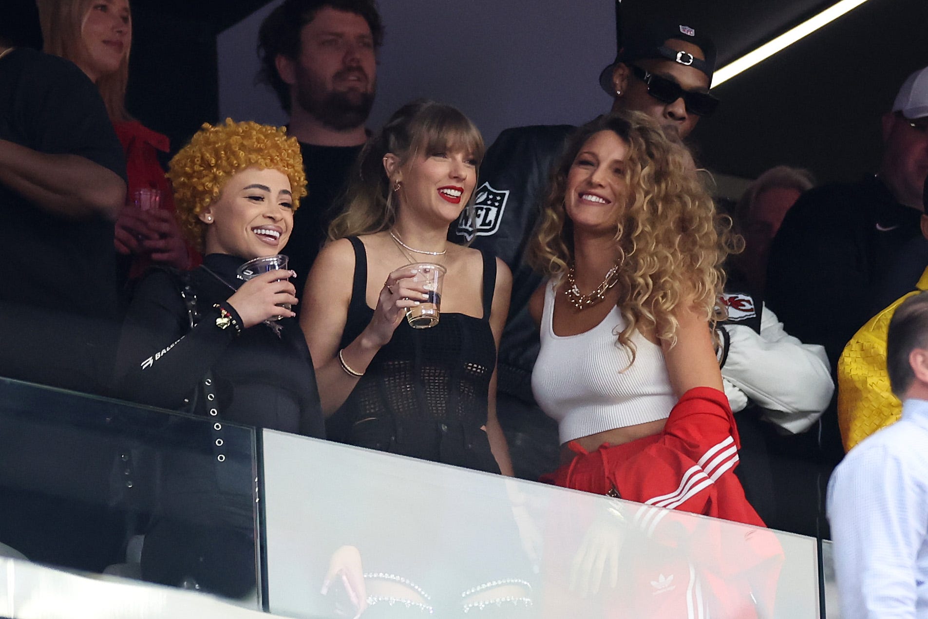 Live: Taylor Swift at the Super Bowl, her outfit, plus Ice Spice, Kelce ...