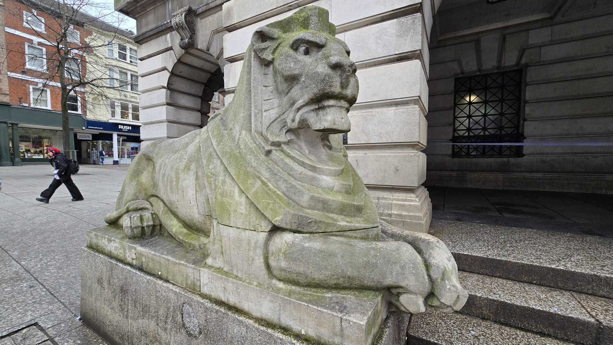 Why Nottingham's iconic Council House and lion statues remain uncleaned