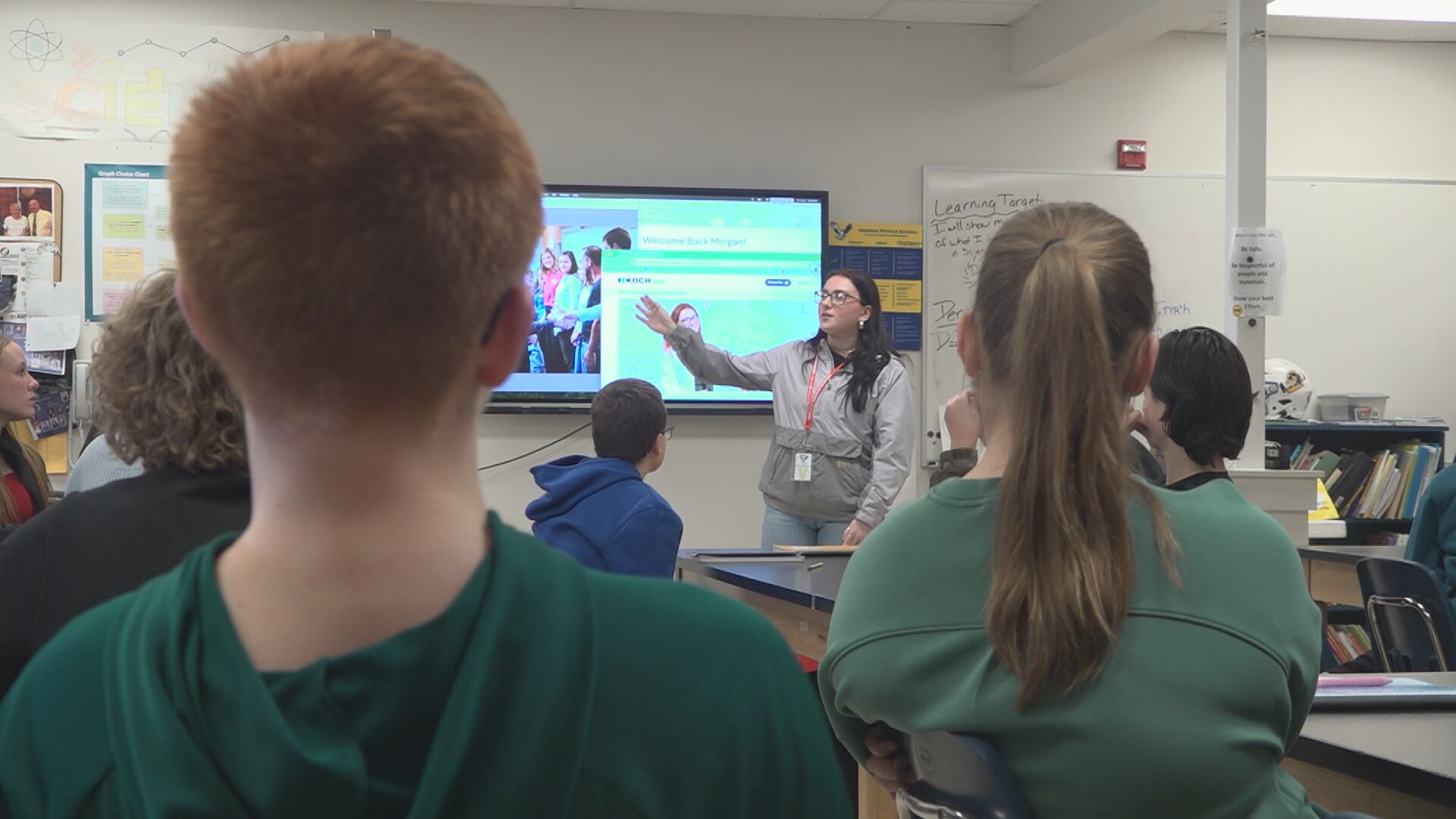Invention Convention champ visits former class