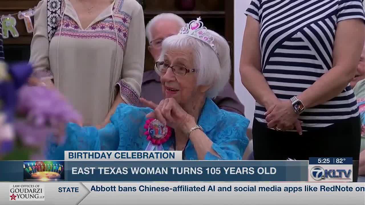 East Texan’s family, friends gather to celebrate her 105th birthday