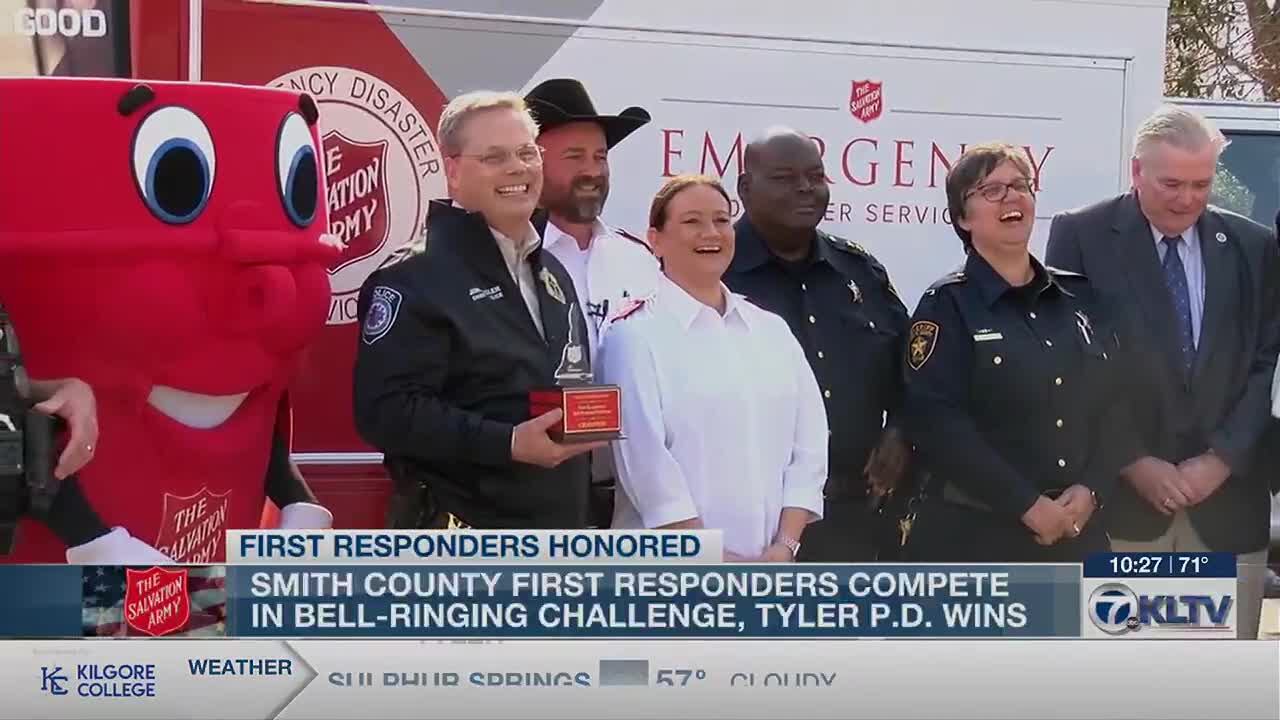 Tyler’s Salvation Army honors first responders for fundraising in bell ...