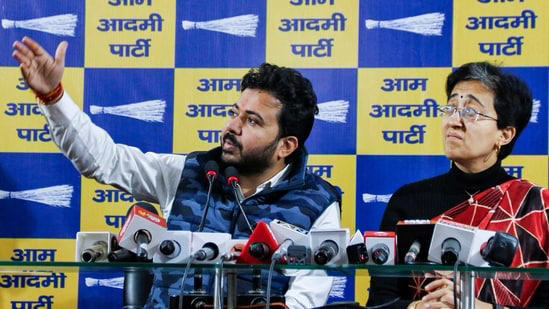 Delhi election results: AAP's Durgesh Pathak takes lead in Rajinder ...