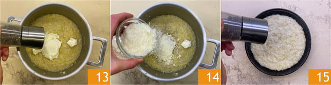 Risoni ai porri, robiola e nocciole