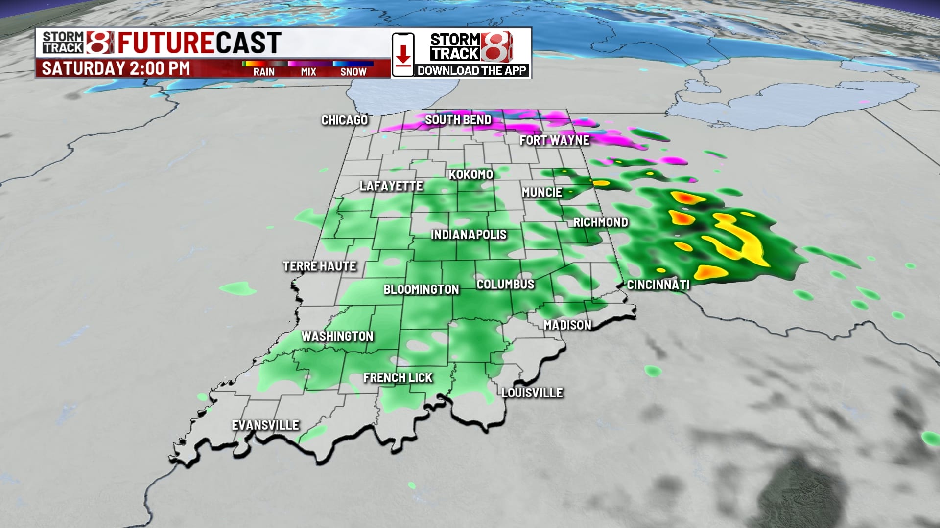 Freezing rain threat looms over Indiana this weekend