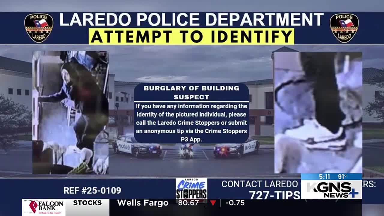 Laredo Police seek suspect in downtown burglaries