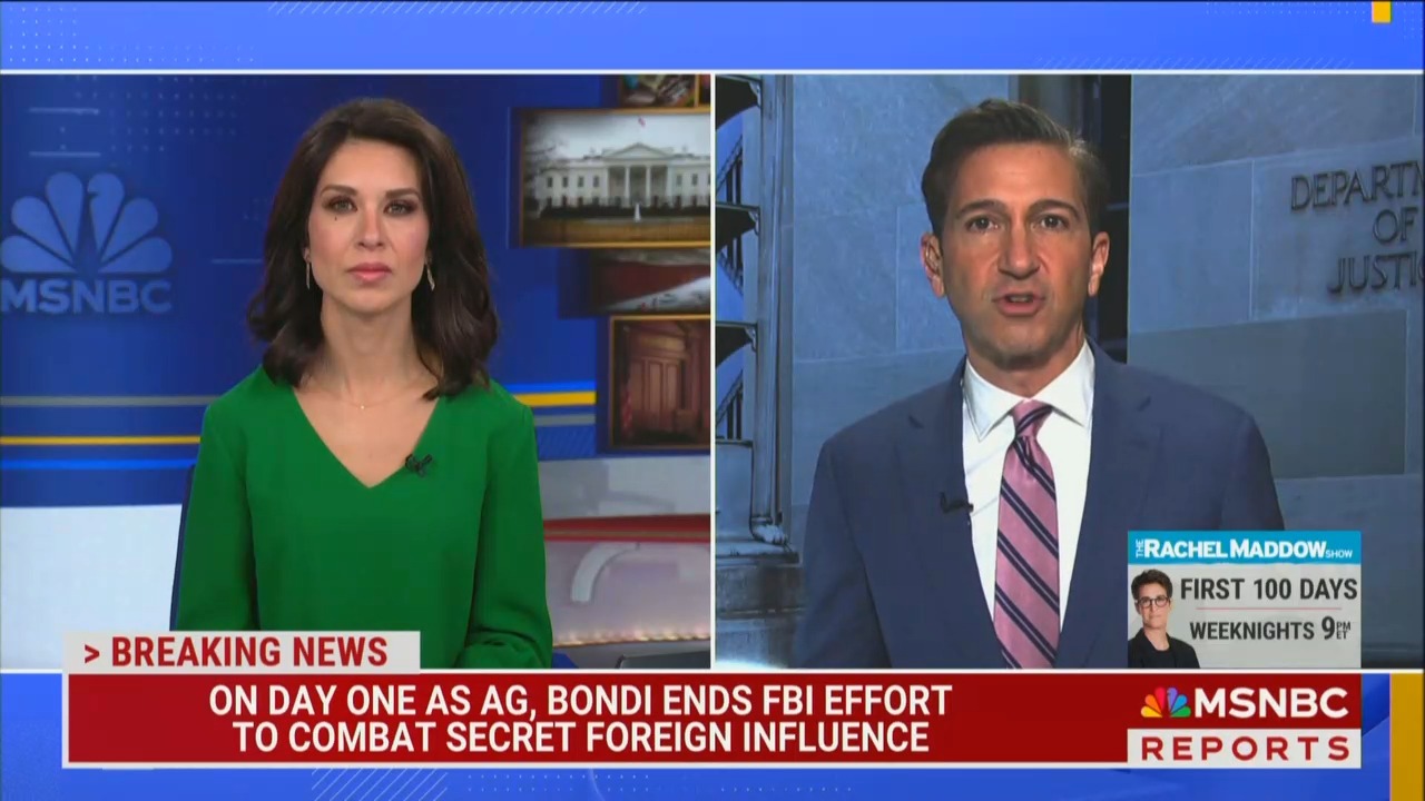 ‘Baffled’: NBC Reporter Says Ex-Officials Stunned Pam Bondi Disbanded ...