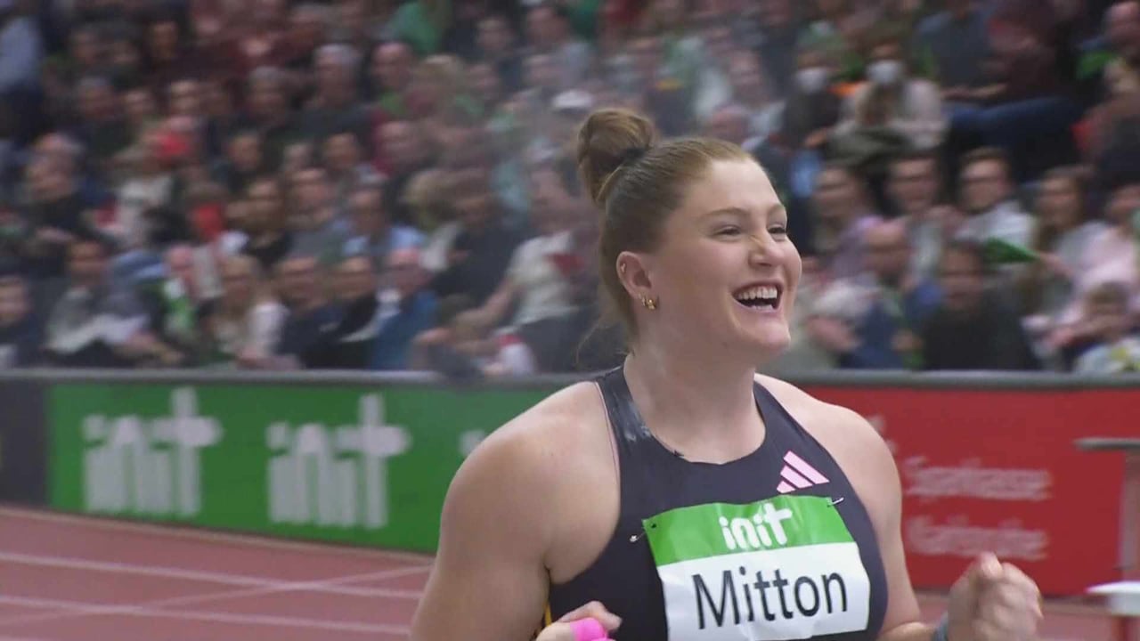 Canada's Sarah Mitton sets new indoor shot put national record