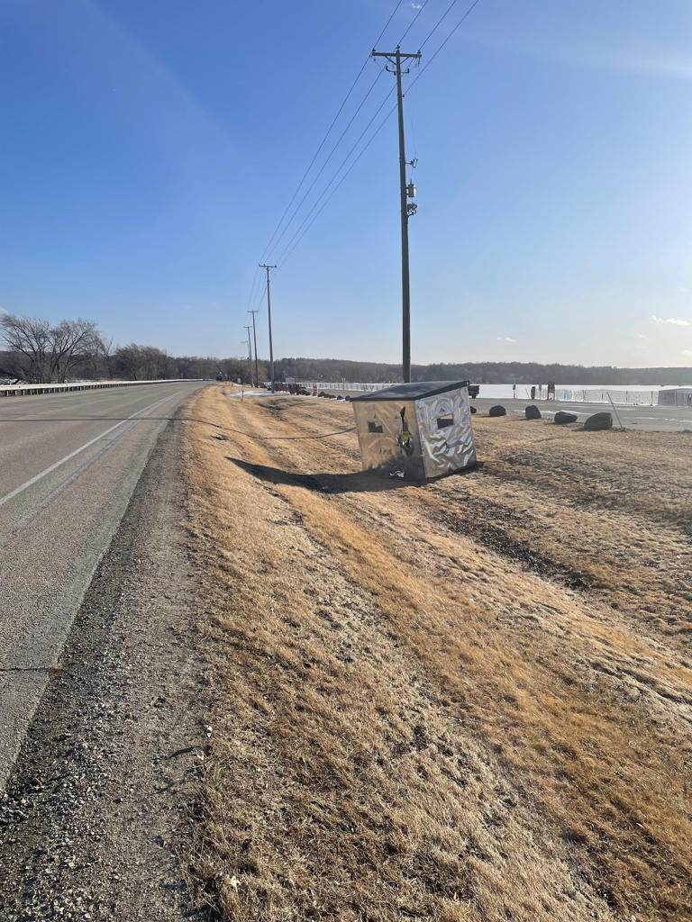 Ice shacks in part of Wisconsin strewn all over after ‘extreme’ winds