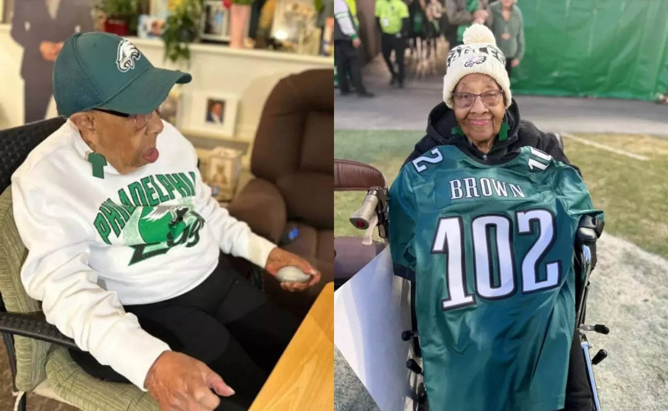 Meet the 102-Year-Old Eagles superfan who has never missed a game in ...