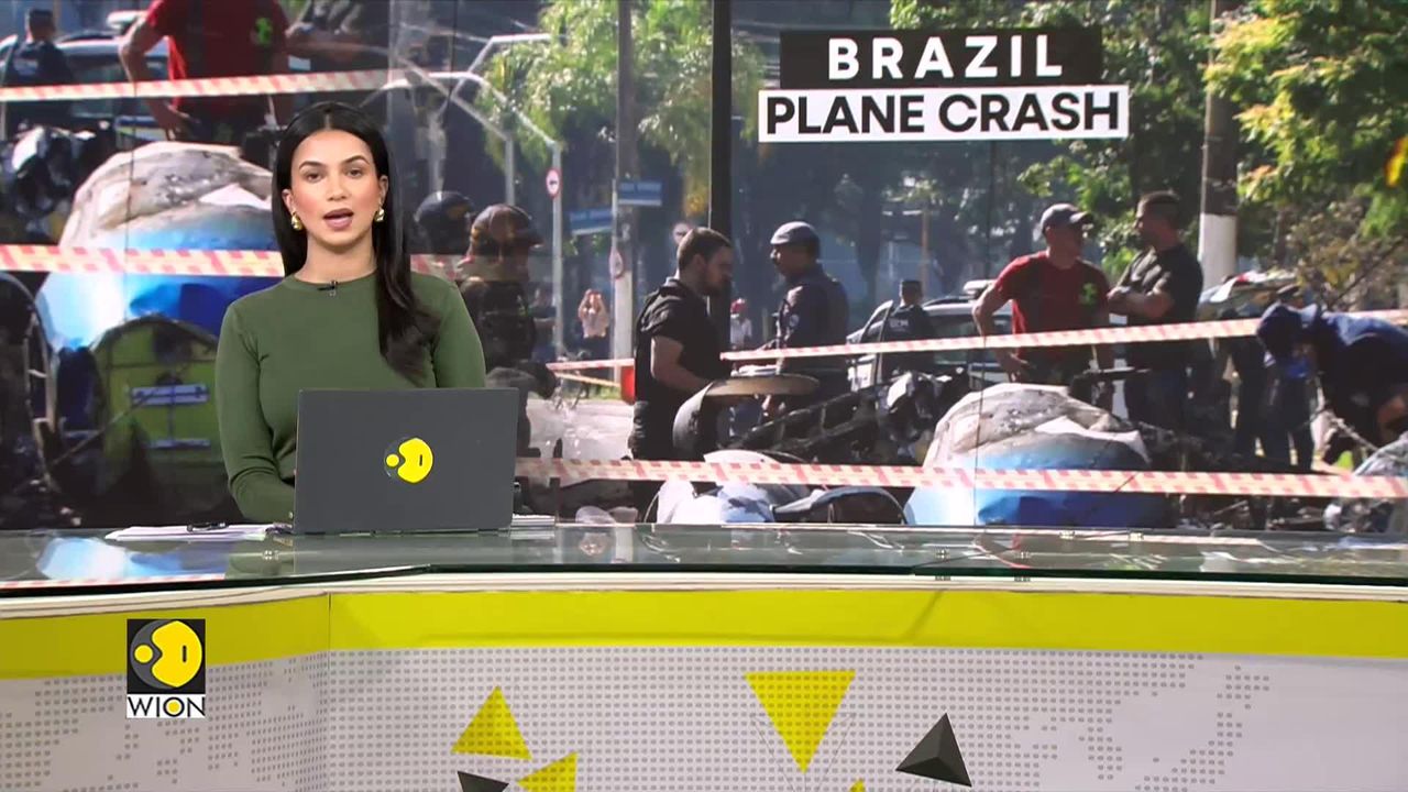 Brazil plane crash: Aircraft skids into traffic, hits bus