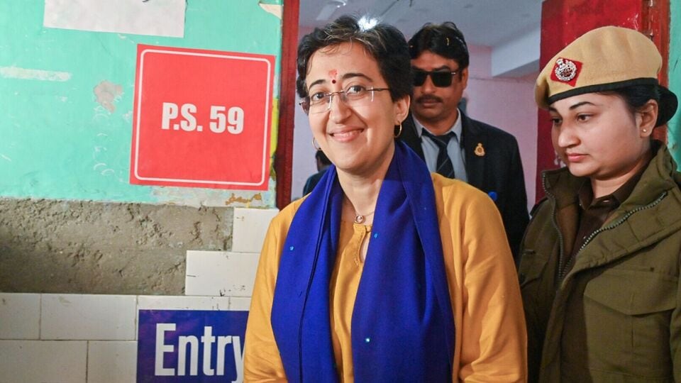 Delhi Election Results 2025: AAP's Atishi leads against BJP's Ramesh ...