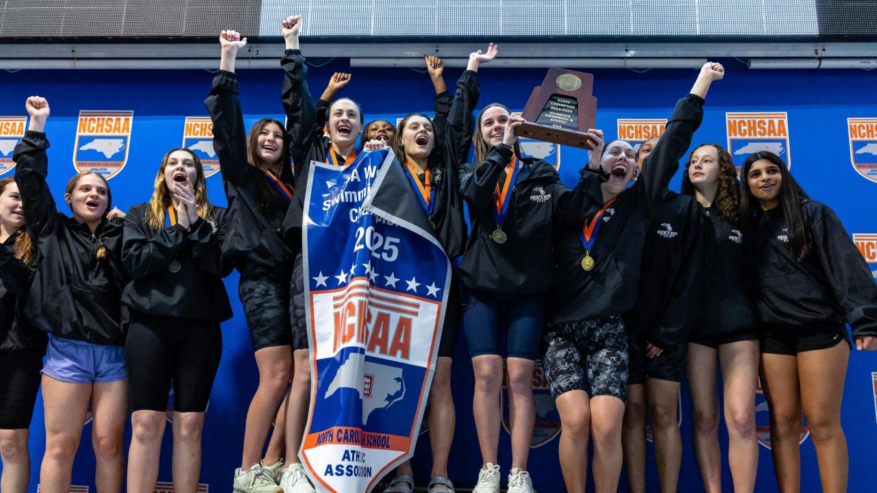 Lake Norman Charter repeats as 3A girls swimming state champions