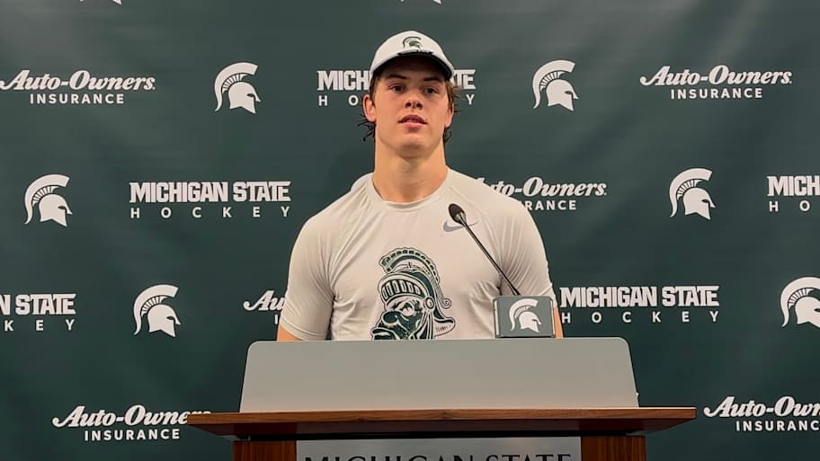 WATCH: Michigan State F Joey Larson Speaks After Loss to Michigan