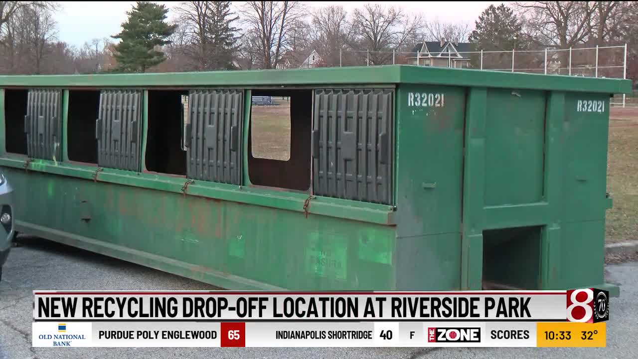 New recycling drop-off location at Riverside Park in Indianapolis