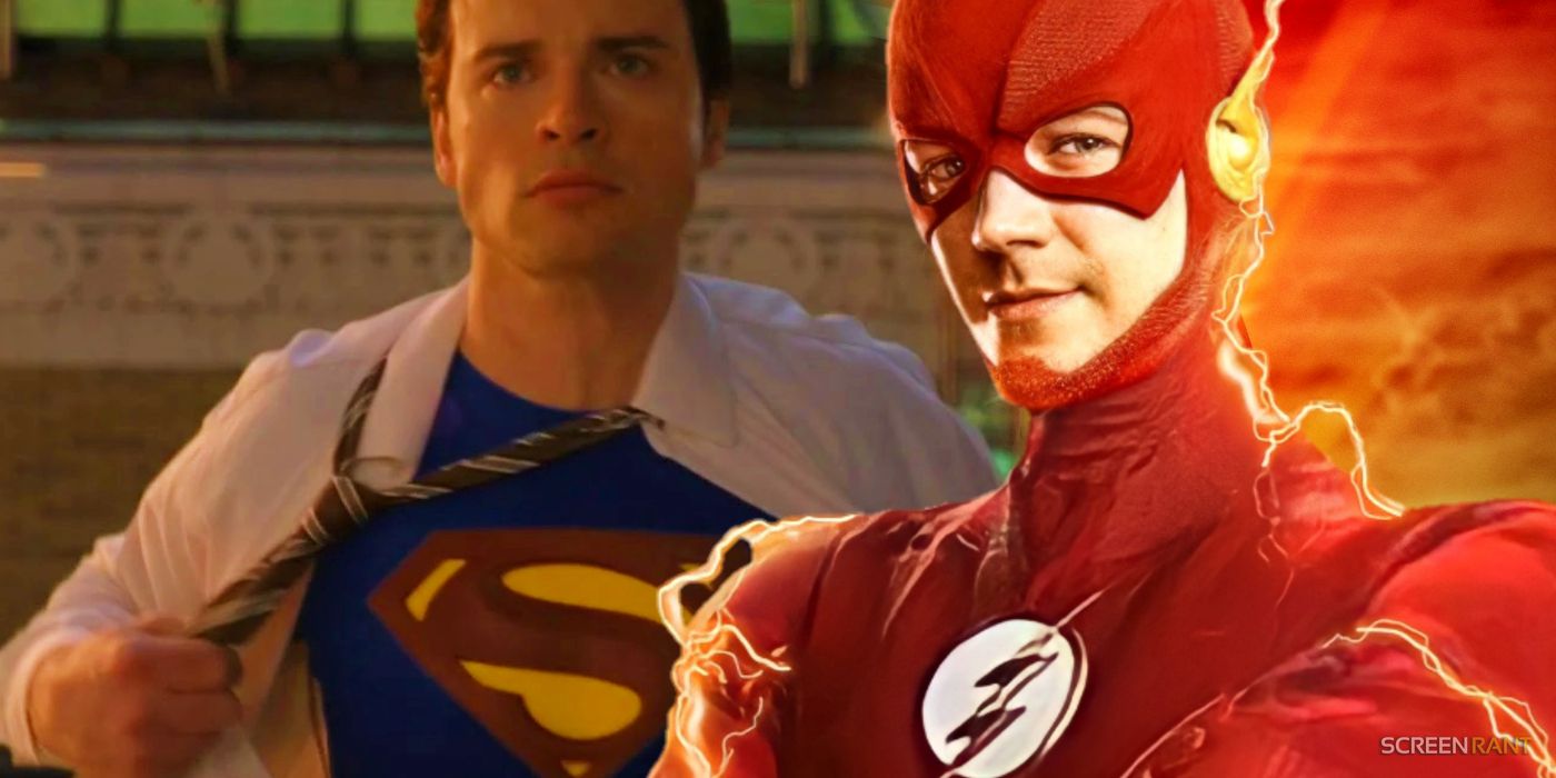 Tom Welling's Older Superman Suits Up And Joins Grant Gustin's The ...