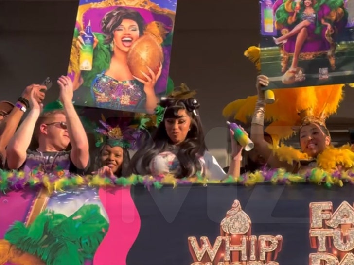 Cardi B Parties on Bourbon Street to Kick Off Super Bowl Weekend