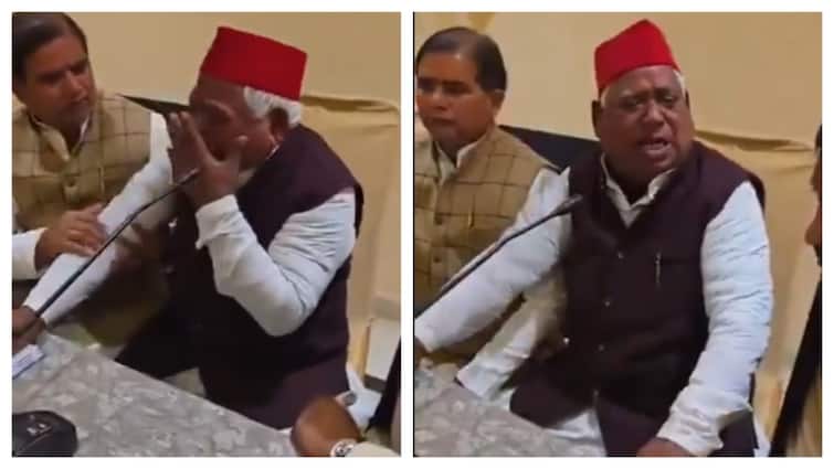 Ayodhya MP's Crying Video Goes Viral As Son Trails In Milkipur Bypolls ...