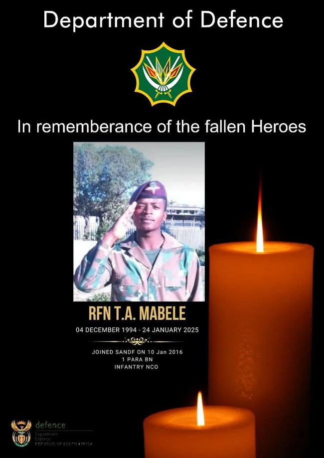 PICS: These are the 14 SANDF soldiers who died in the DRC