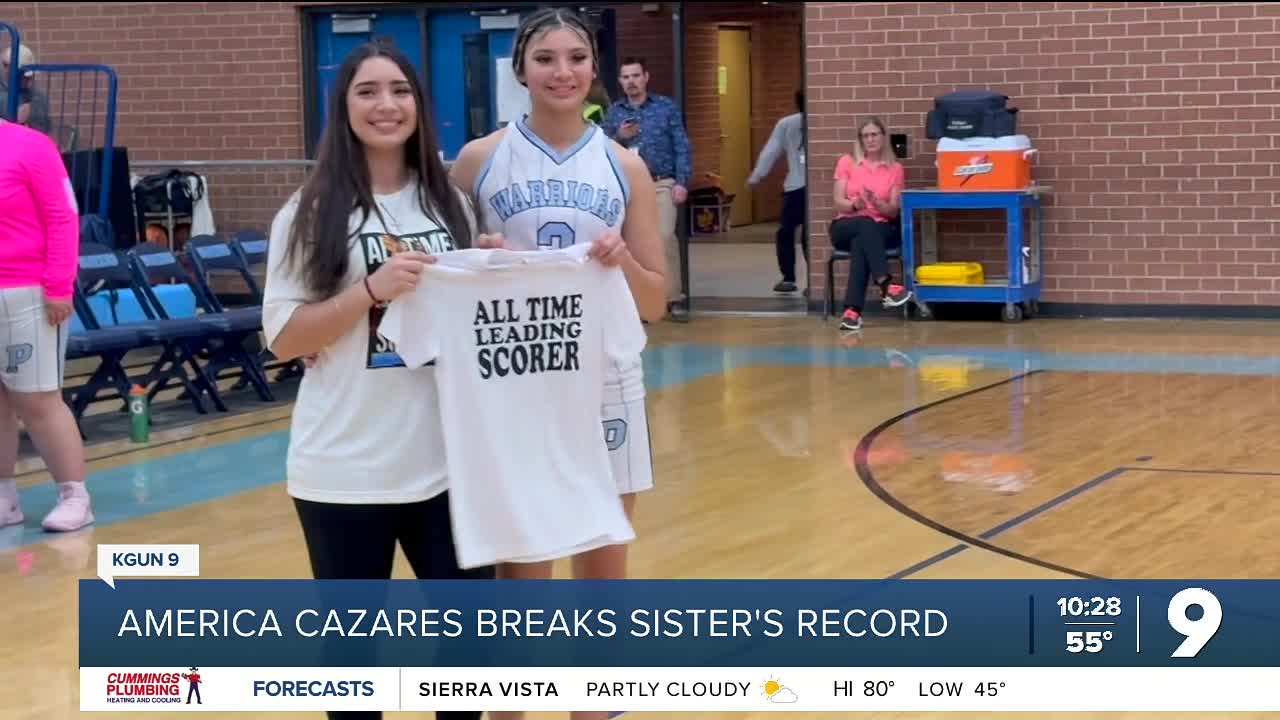 How America Cazares broke her sister's scoring record