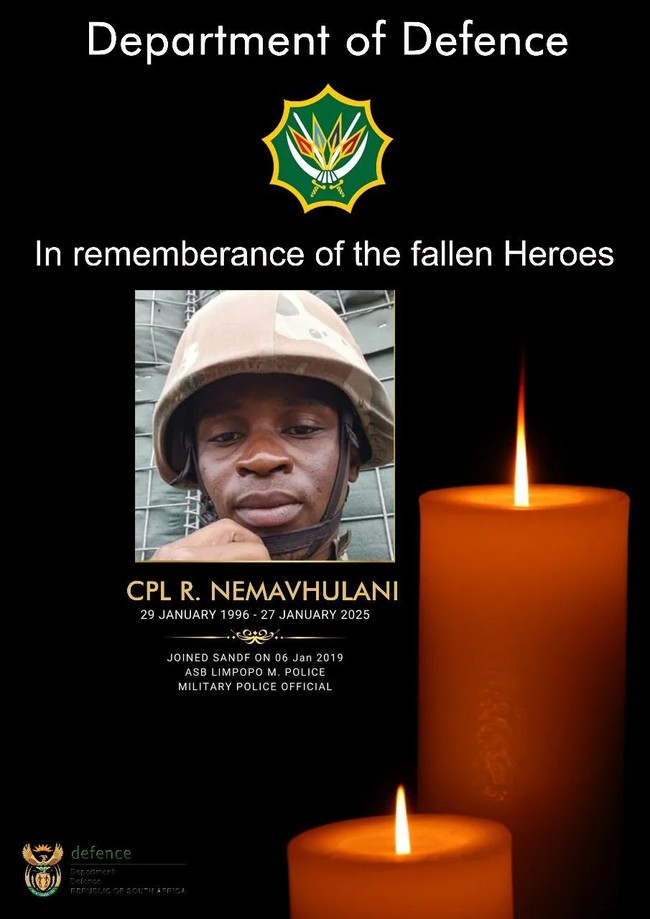 PICS: These are the 14 SANDF soldiers who died in the DRC