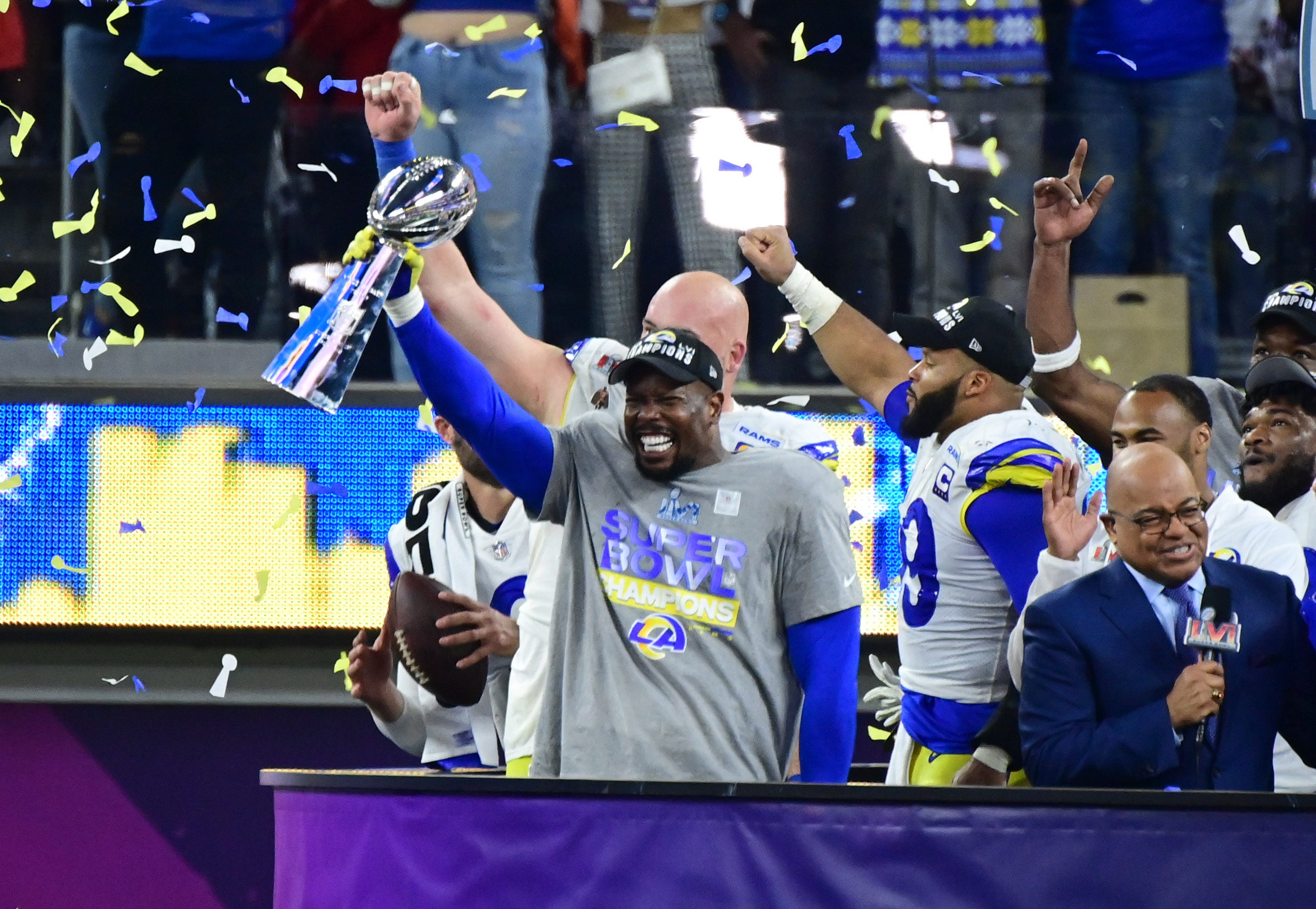 Super Bowl winners receive Lombardi Trophy